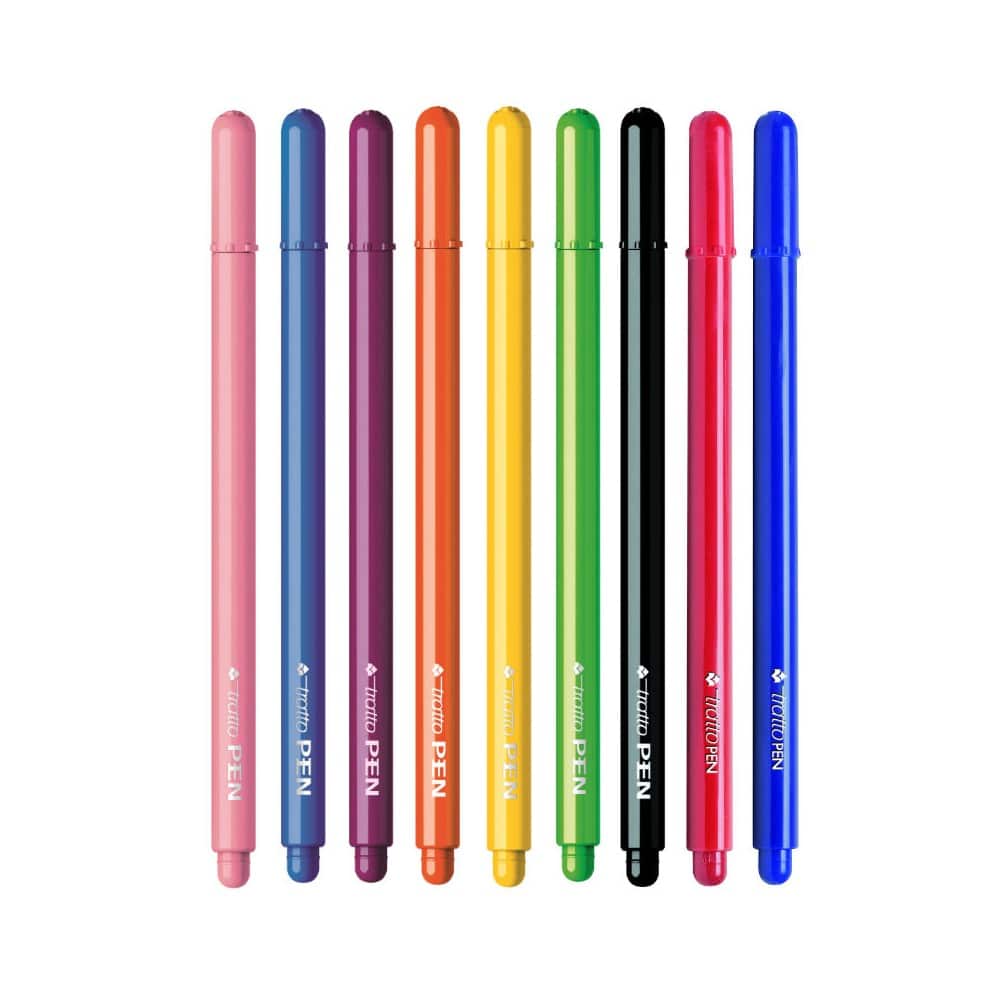 BIRO TRATTO PEN MIXED COLOURS - Merlin Library - Online Bookshop