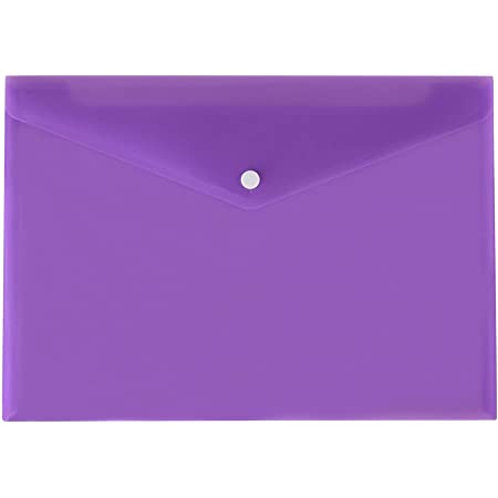 PURPLE A5 BUTTON ENVELOPE - Merlin Library - Online Bookshop